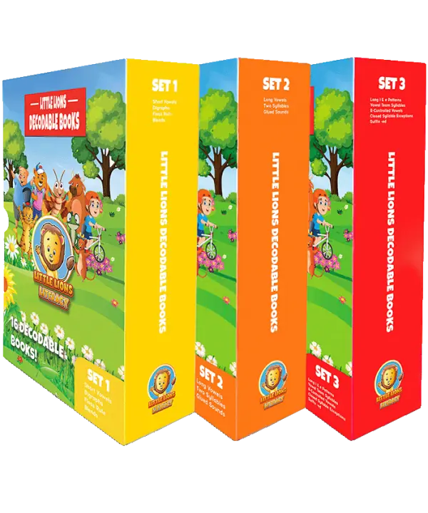 Decodable Phonic Books 3 Set (48 Books) | Little Lions Literacy
